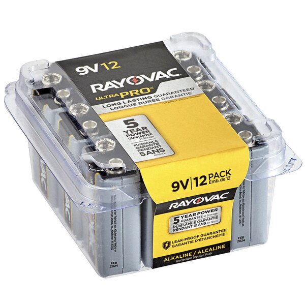 Bat-Al9V-12 Battery, 9V Alkaline 12Pk | Dealer Industries