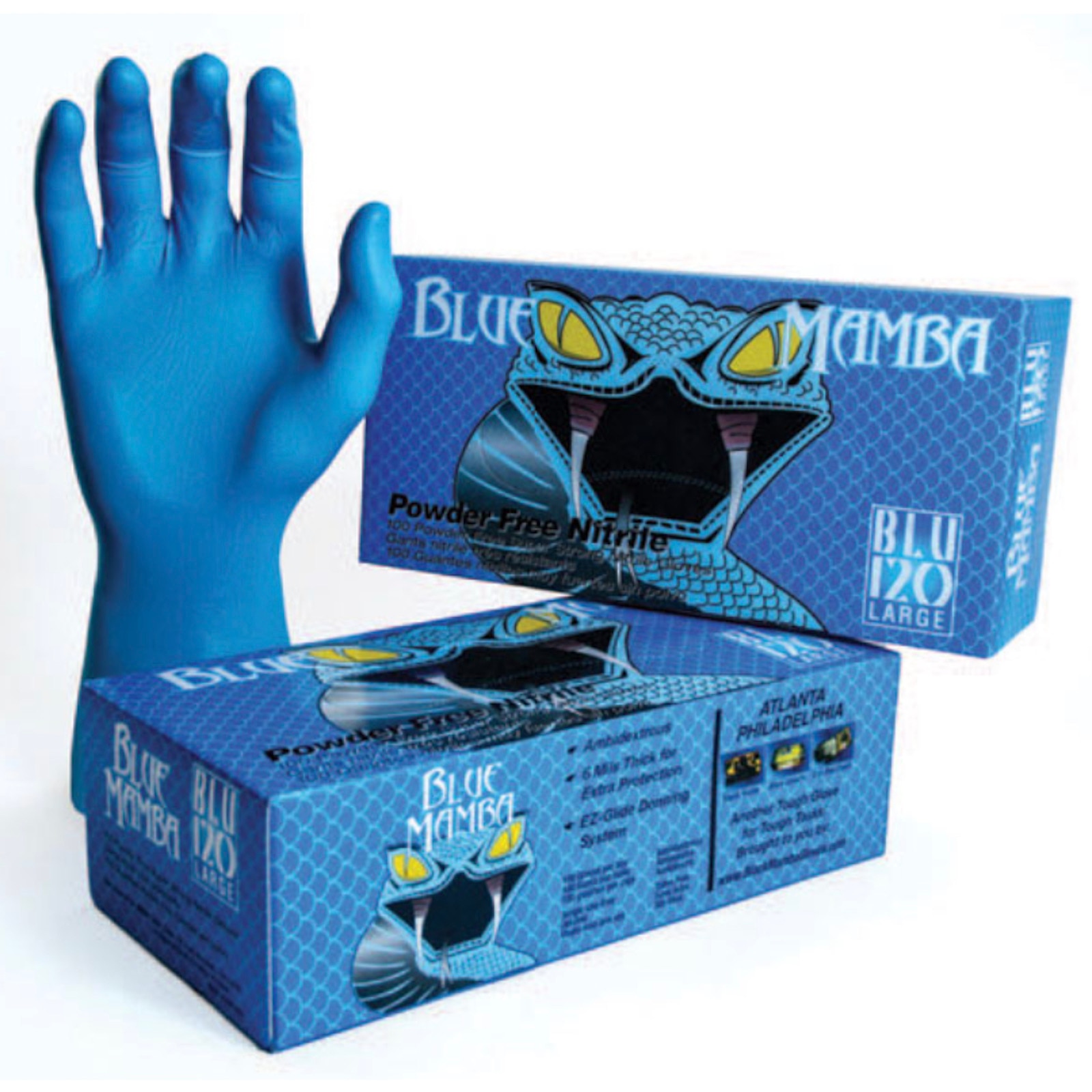 Glove Blu 130, Blue Mamba Nitrile Gloves Xl 6Ml | Dealer Industries